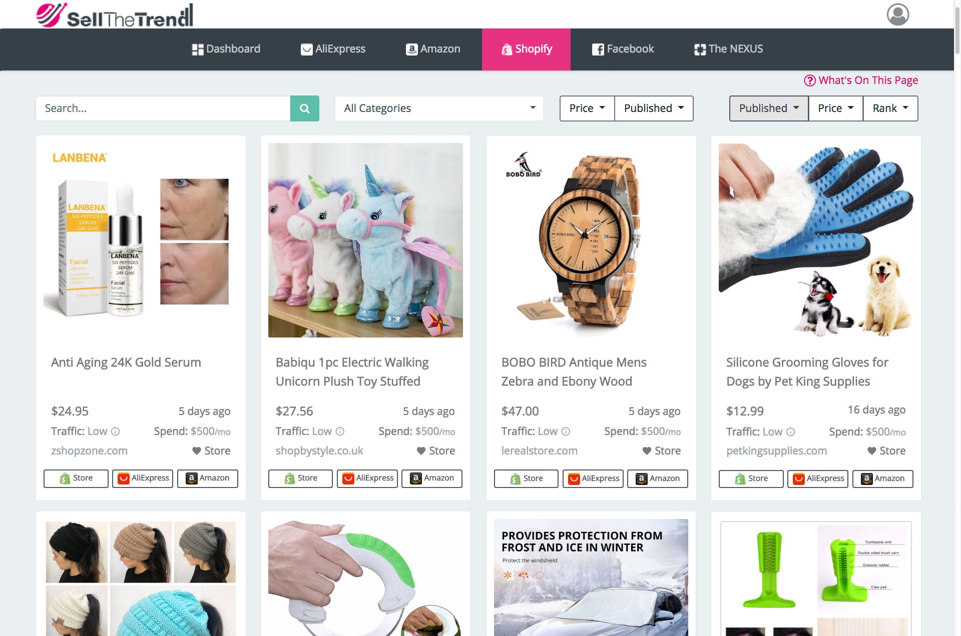 Sell The Trend | Dropshipping A.I. Product Discovery App